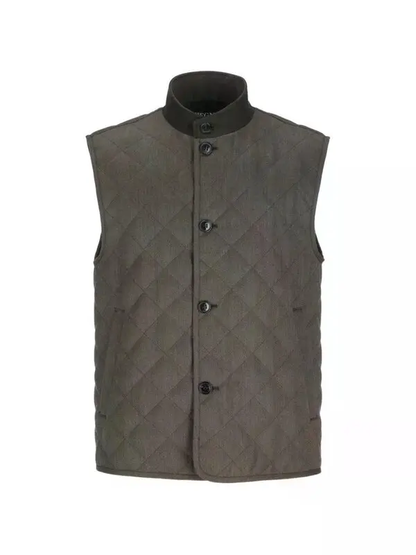 Zegna Quilted High-neck Gilet