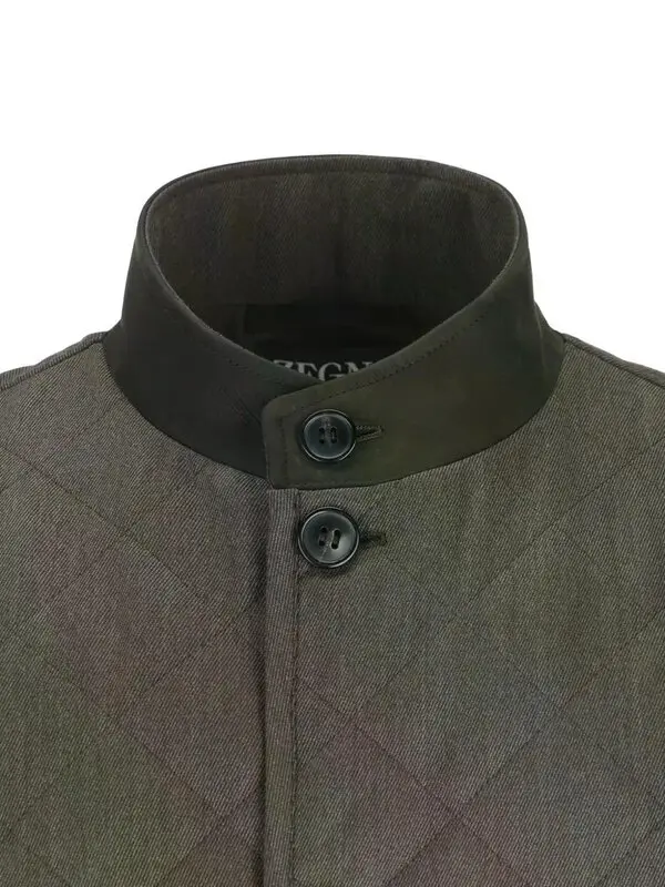 Zegna Quilted High-neck Gilet