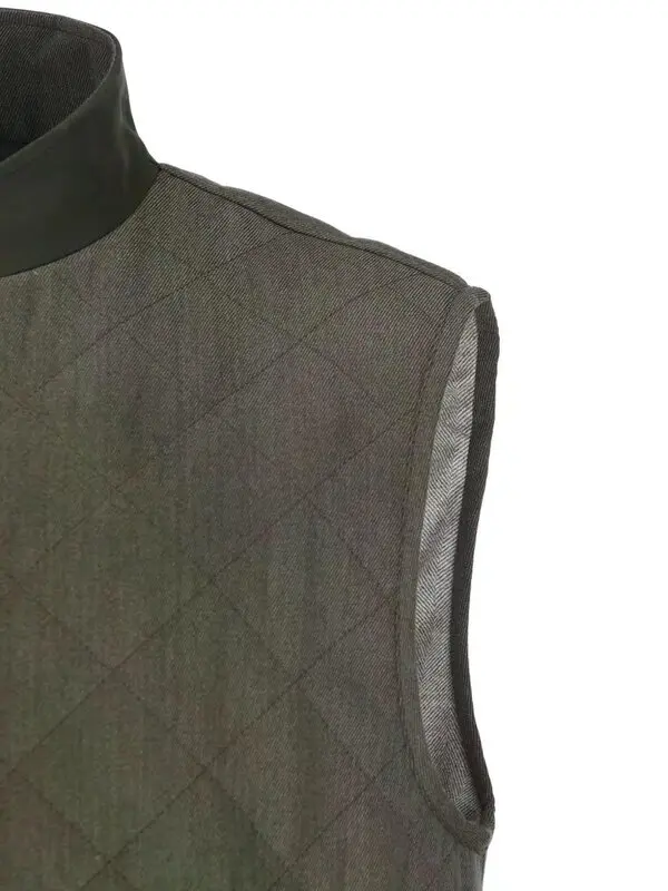 Zegna Quilted High-neck Gilet