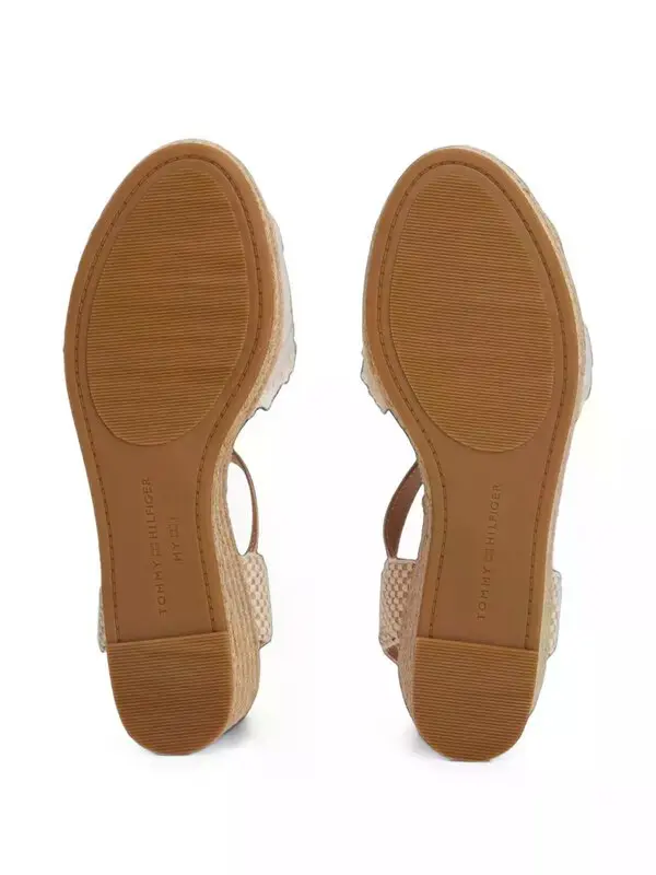 Tommy Hilfiger Frayed-trim Wedge Espadrilles