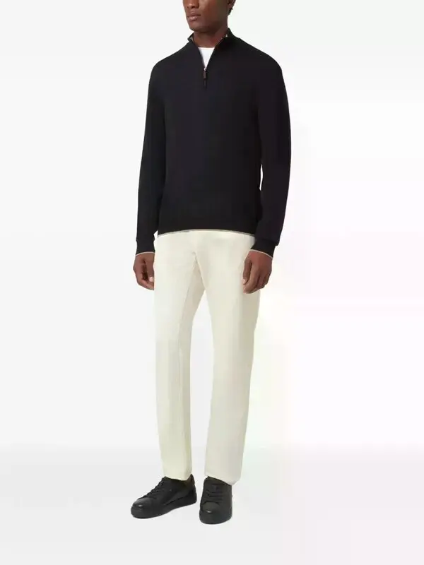 Paul & Shark Piuma Half-zip Sweater - Black