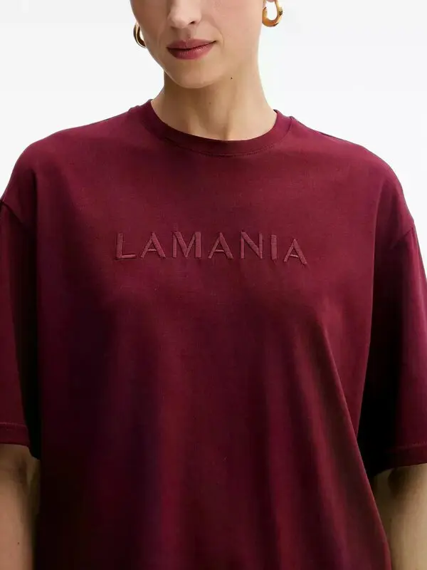 LA MANIA Melanie Embroidered-logo T-shirt