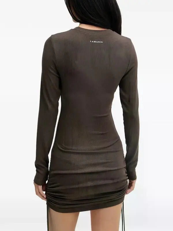 LA MANIA Faith Ribbed-knit Mini Dress