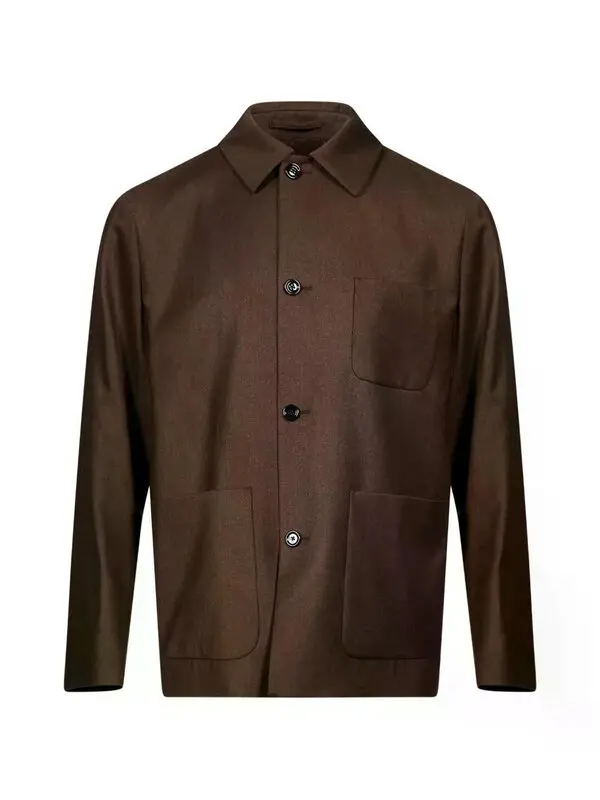 LARDINI Patch-pocket Shirt Jacket