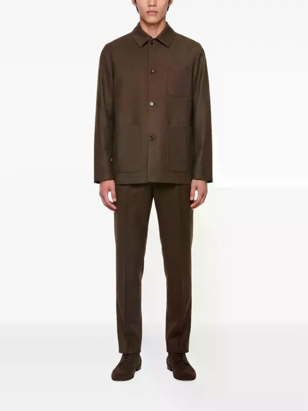 LARDINI Patch-pocket Shirt Jacket