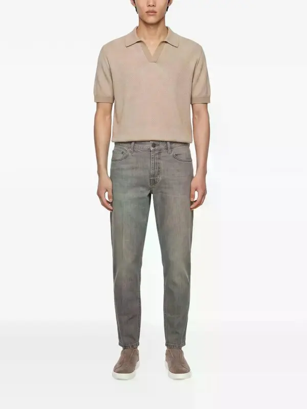 LARDINI Washed Slim-fit Jeans
