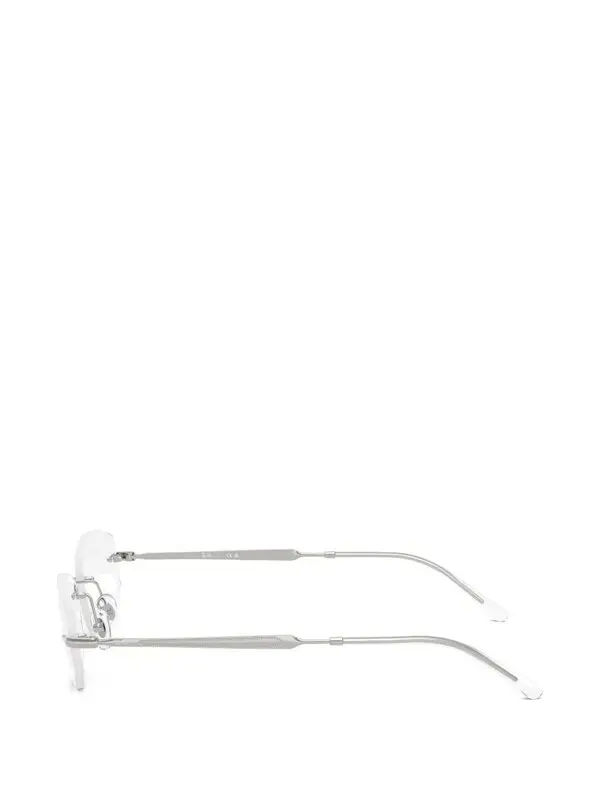 Ray-ban Rimless Geometric-frame Glasses - Silver