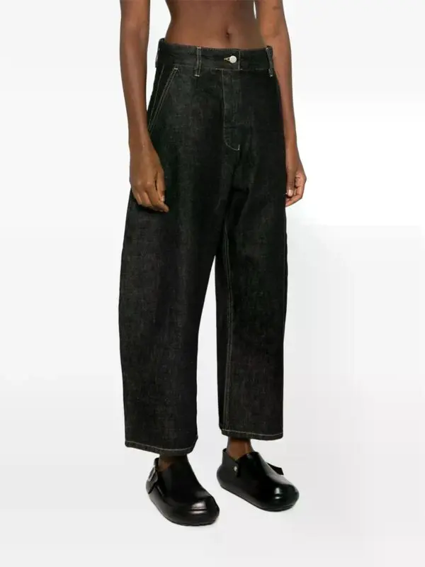 Studio Nicholson Chalco Cropped Wide-leg Jeans