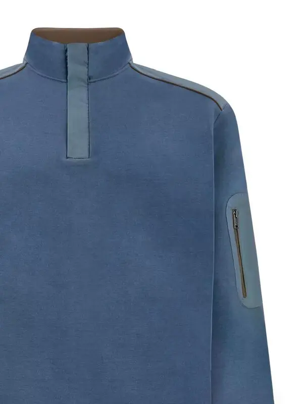 Paul & Shark Typhoon Platinum Half-zip Sweater