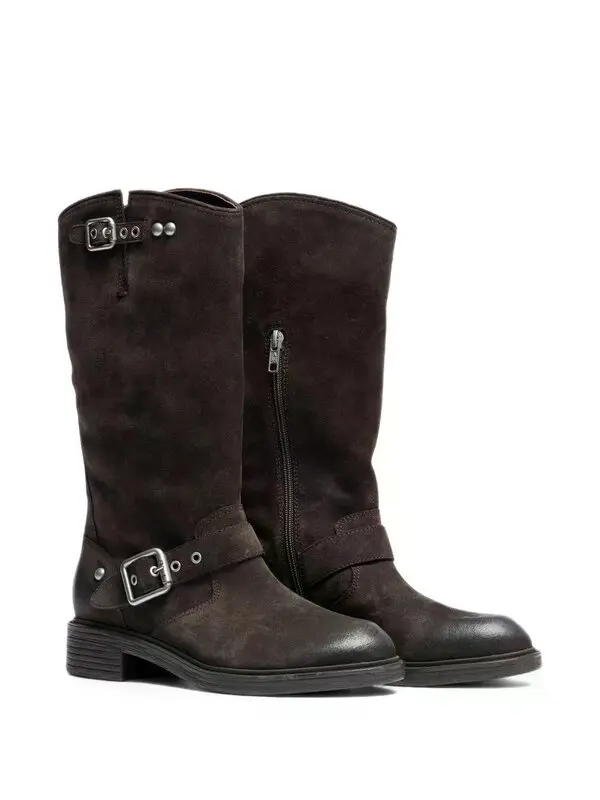 Ash Freesia Buckle-detail Biker Boots