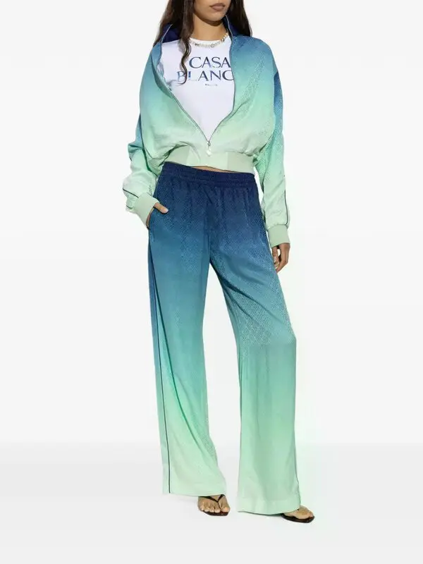 Casablanca Gradient Monogram-pattern Trousers