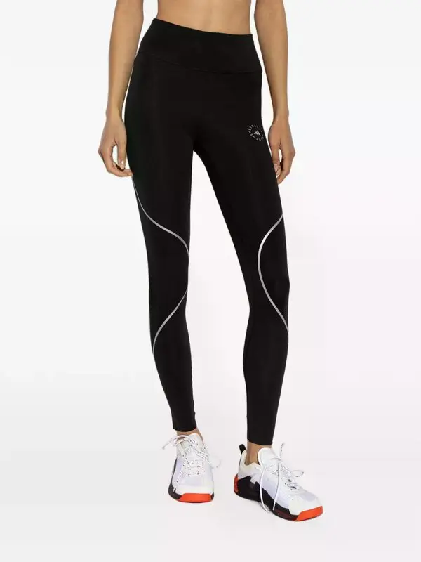 Adidas By Stella McCartney Logo-print Panelled Leggings