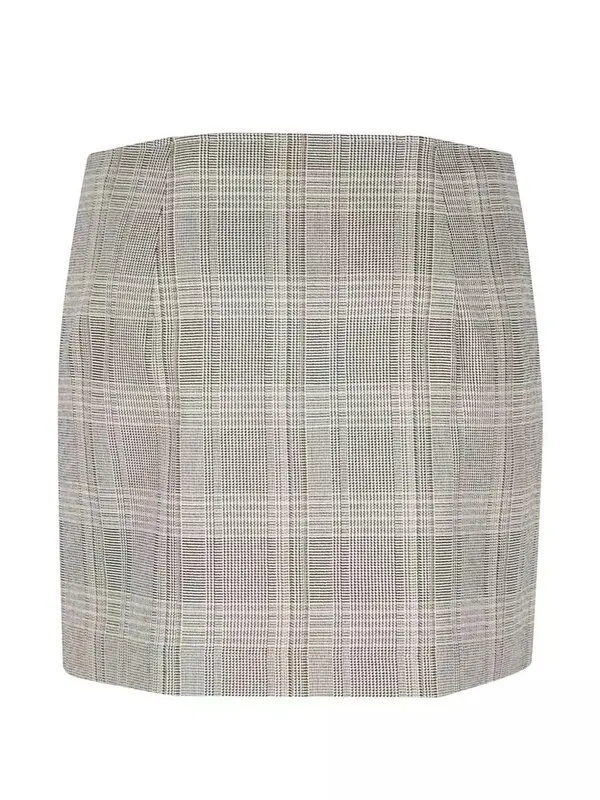Patrizia Pepe Check-pattern Zip-fastening Mini Skirt