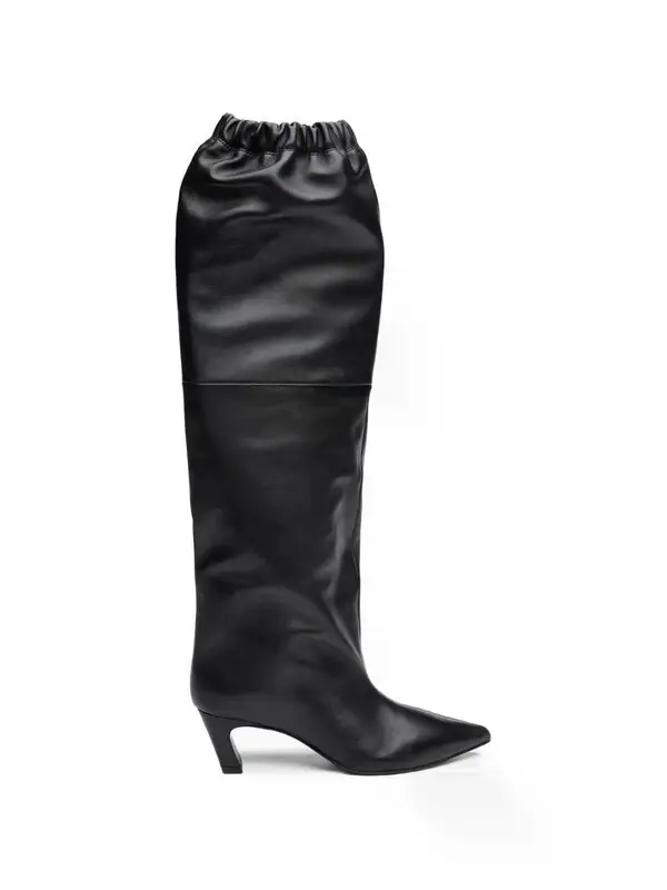 Ash Victoria Pointed-toe Knee-high Boots - Black