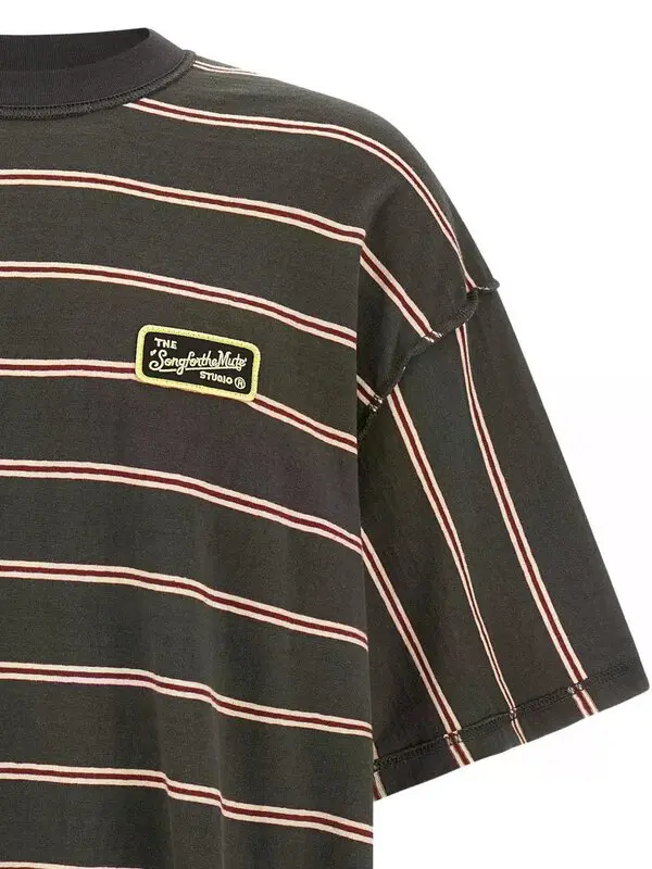 SONG FOR THE MUTE Gym Tee Striped T-shirt