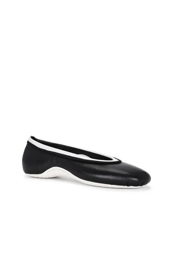 Dries Van Noten Foot Shaped Rubber Sole Ballerina Flat