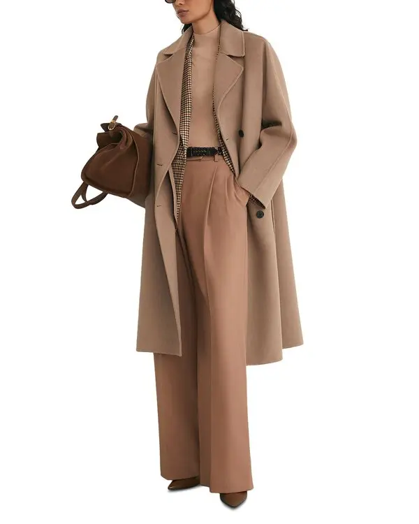 REISS Marina Wool Blend Double Breasted Coat