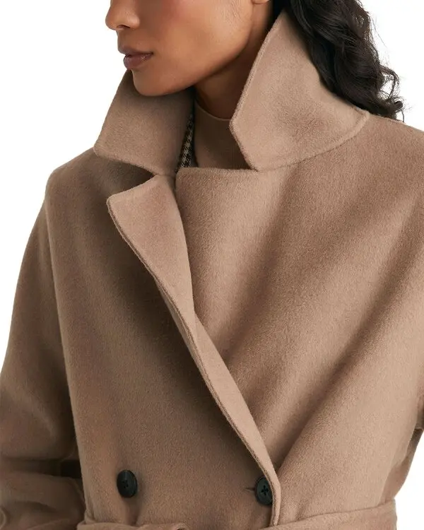 REISS Marina Wool Blend Double Breasted Coat