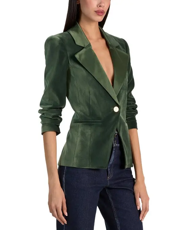 Alice + Olivia Denny One Button Blazer