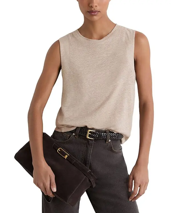REISS Amy Linen Top