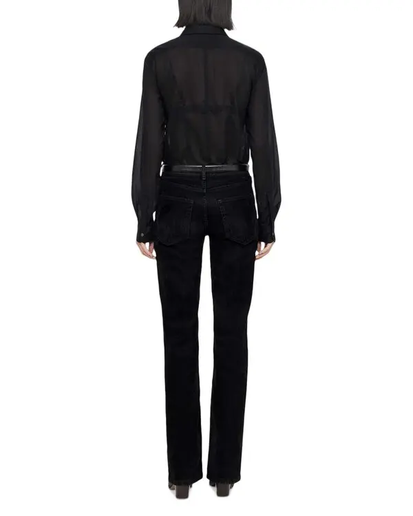 ALLSAINTS Simone Sheer Cotton Blouse