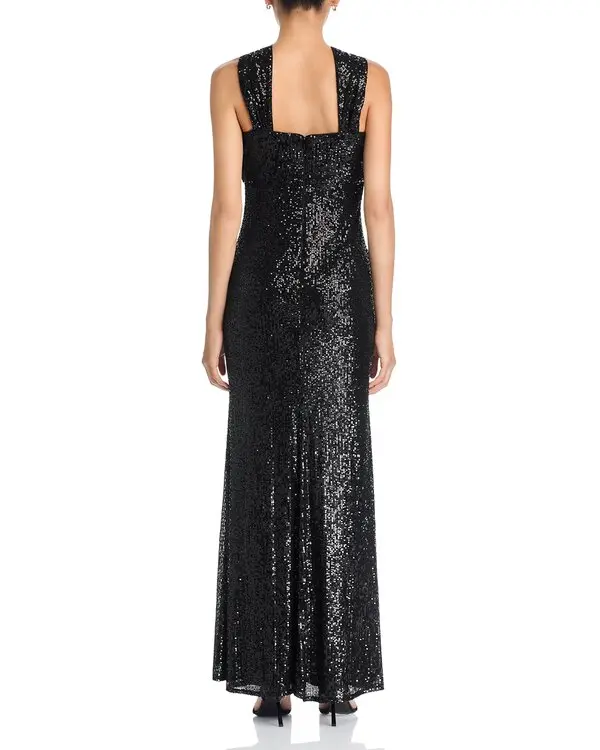 Eliza J Halter Empire Waist Mermaid Dress
