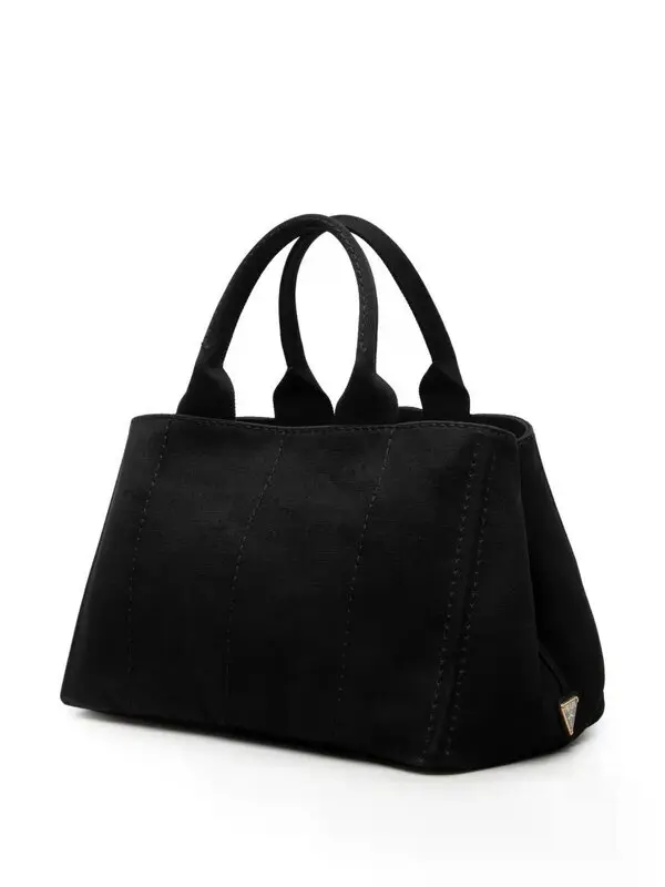 Prada 2013-2026 Canvas Canapa Logo Tote Satchel