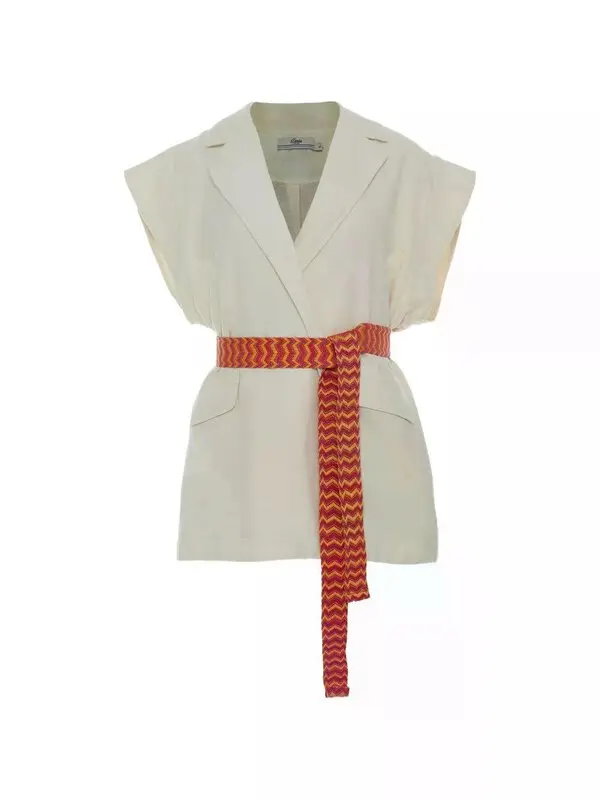 Devotion Embroidered Belted Top