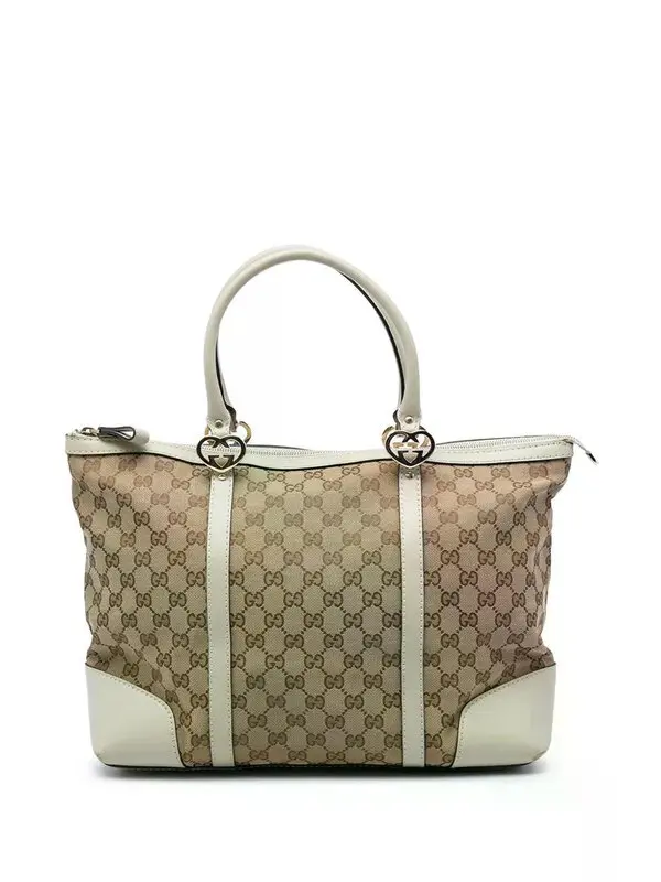 Gucci 2016-2026 Gg Canvas Lovely Tote Bag - Neutrals
