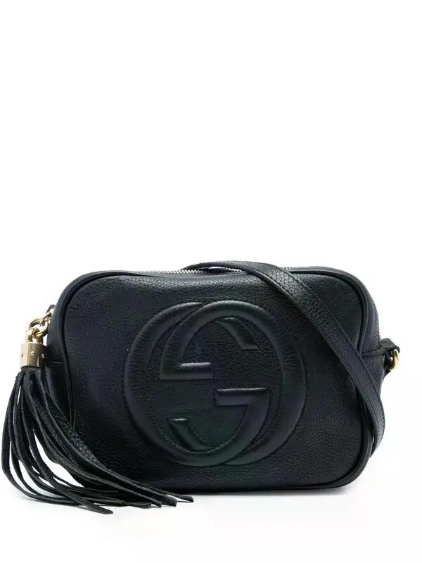 Gucci 2016-2026 Calfskin Soho Disco Crossbody Bag - Black
