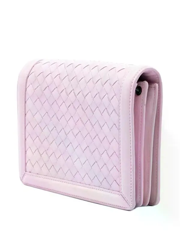 Bottega Veneta 2012-2026 Nappa Intrecciato Meadow Flower Montebello Crossbody Bag - Pink