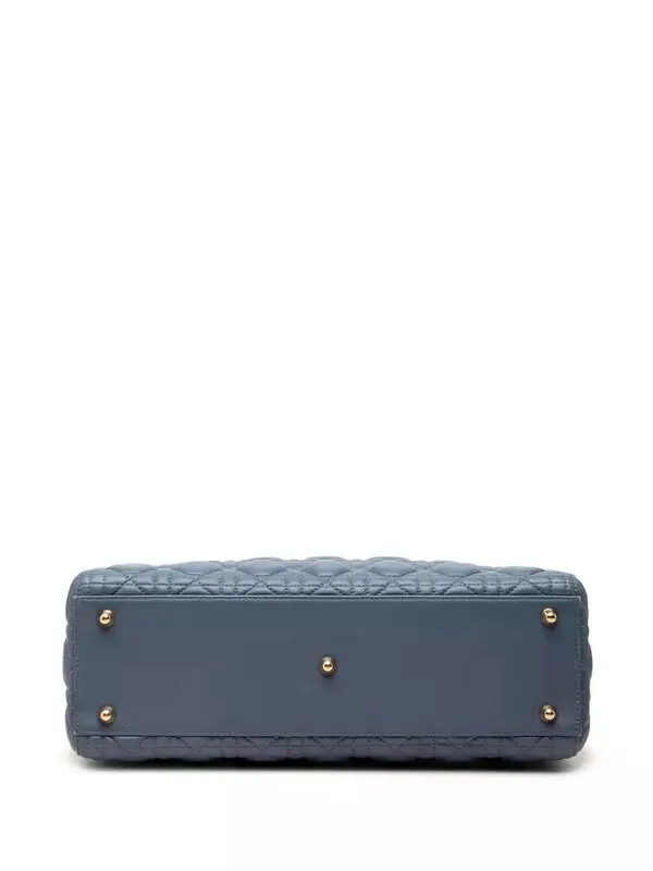 Dior 2019 Large Lambskin Cannage Lady Satchel