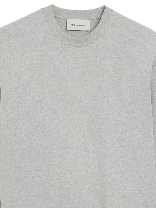AMI Paris Logo-patch Crew-neck Sweater