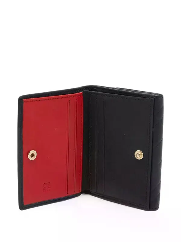 Carolina Herrera Embossed Compact Wallet