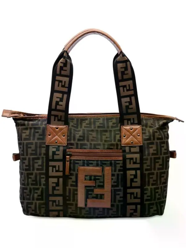 Fendi 2000-2010 Zucca Canvas Ff Tote Bag