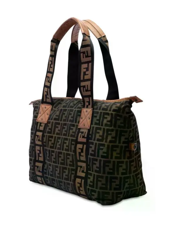 Fendi 2000-2010 Zucca Canvas Ff Tote Bag