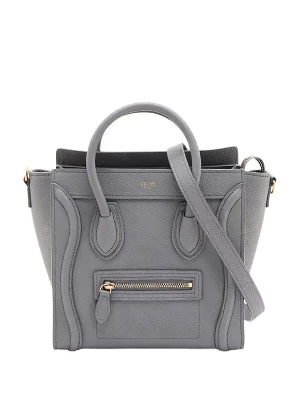 Celine 2010-2026 Nano Leather Luggage Tote Satchel