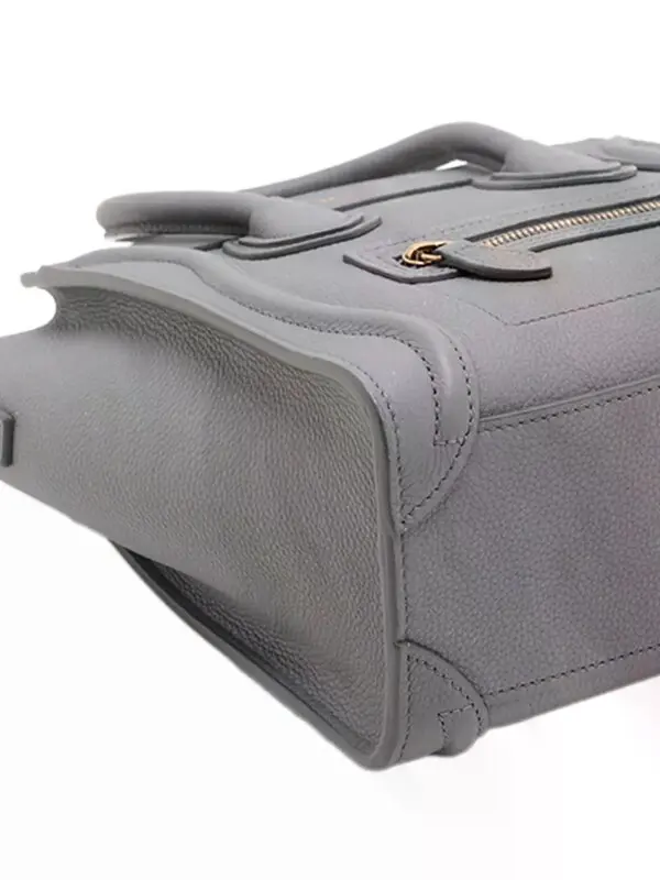 Celine 2010-2026 Nano Leather Luggage Tote Satchel