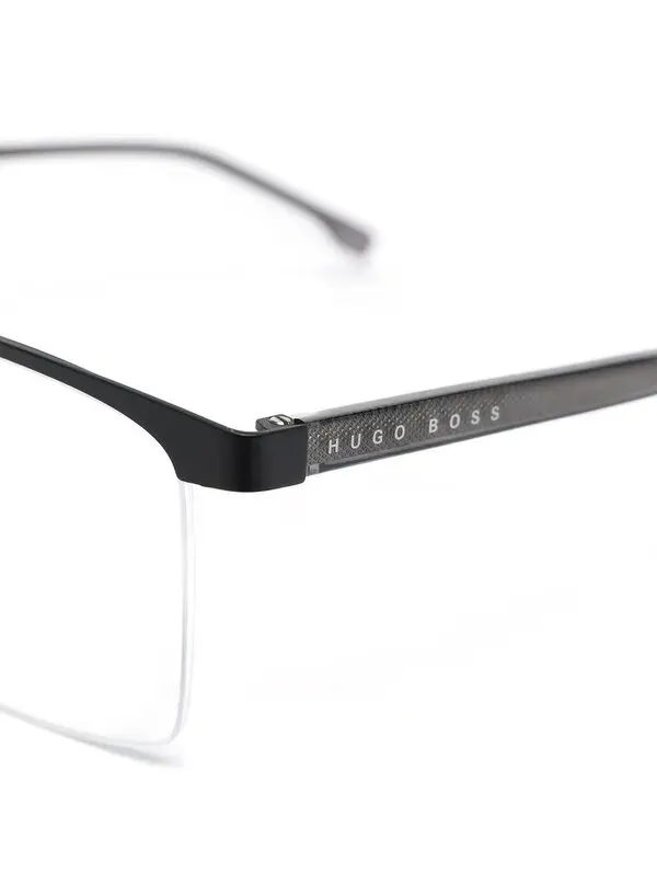BOSS Half-rim Square-frame Glasses