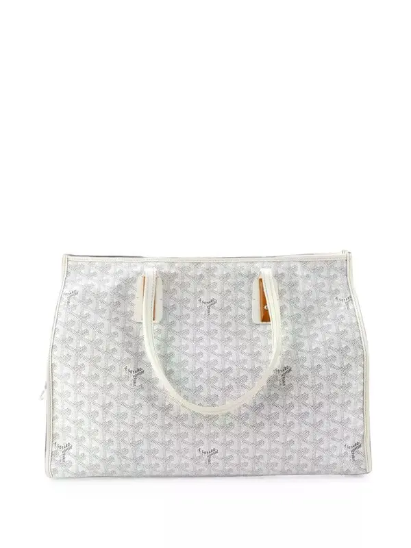 Goyard Marquises Bag Coated Canvas Tote Bag - White