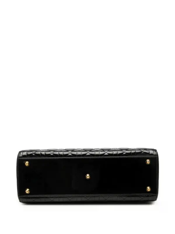 Dior 2017 Large Patent Cannage Lady Satchel