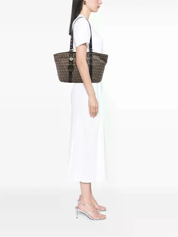 Fendi 2000-2026 Zucchino Canvas Superstar Tote Bag