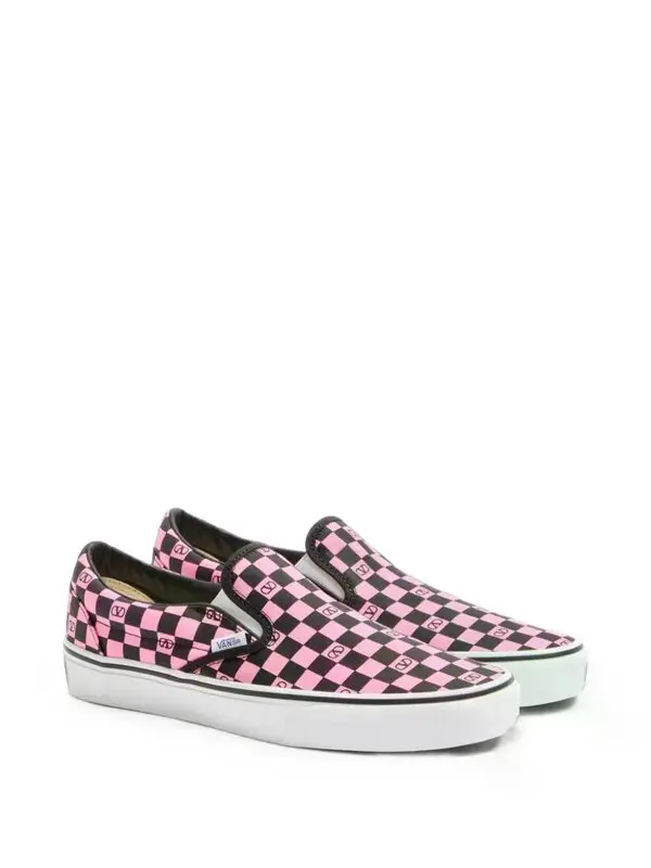 Valentino Garavani Vlogo Checkerboard Canvas Sneakers