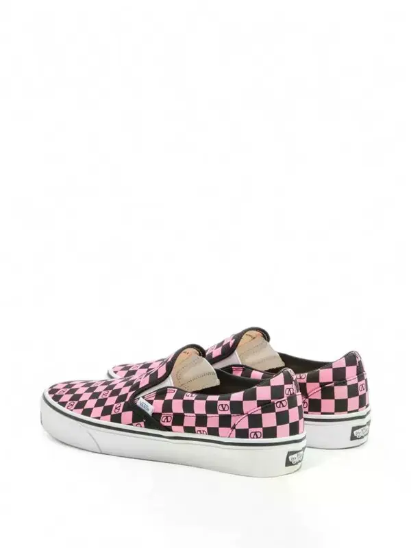 Valentino Garavani Vlogo Checkerboard Canvas Sneakers