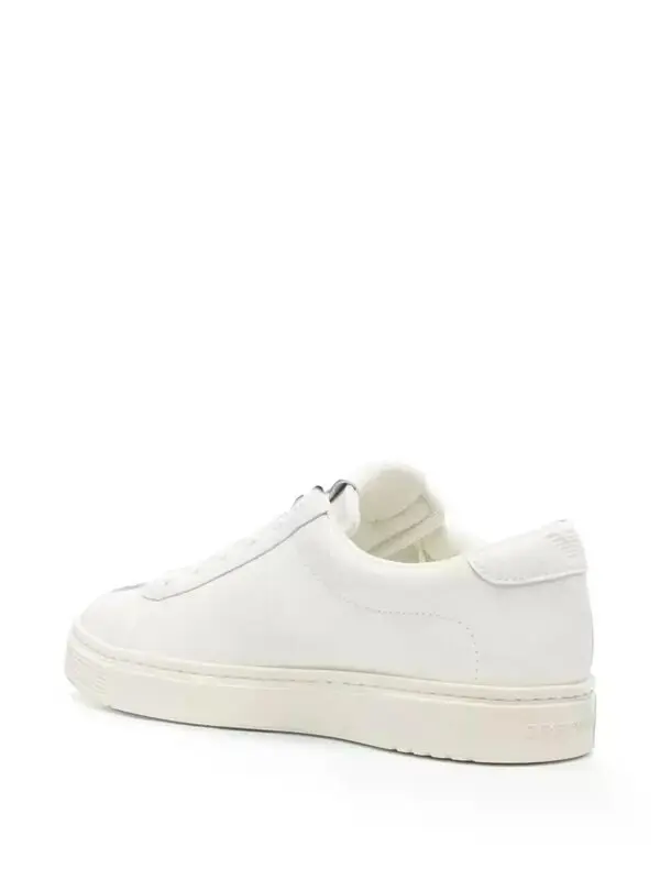 Emporio Armani Logo-embossed Leather Sneakers