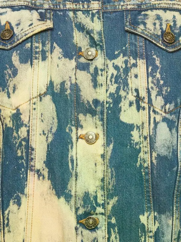 Gucci Acid-wash Studded Denim Jacket