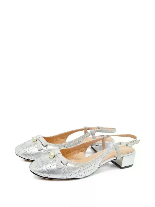 Dior Cannage Slingback Flat Pumps