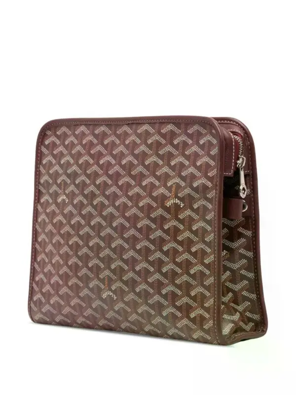 Goyard 2010-2026 Goyardine Jouvence Toiletry Pouch Gm Clutch Bag - Red