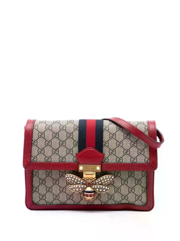 Gucci 2016-2026 Gg Supreme Queen Margaret Crossbody Bag - Neutrals