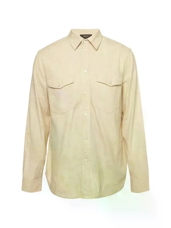 Versace Barocco Jacquard Denim Shirt